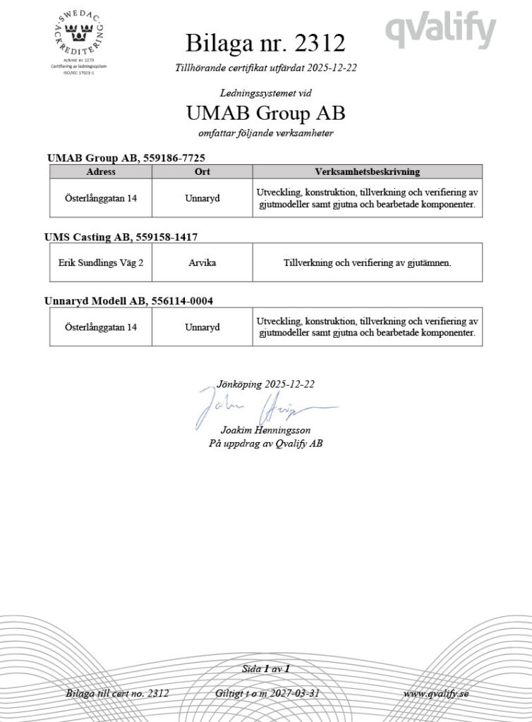 Välkommen till UMAB Group – Er kompletta tillverkningspartner